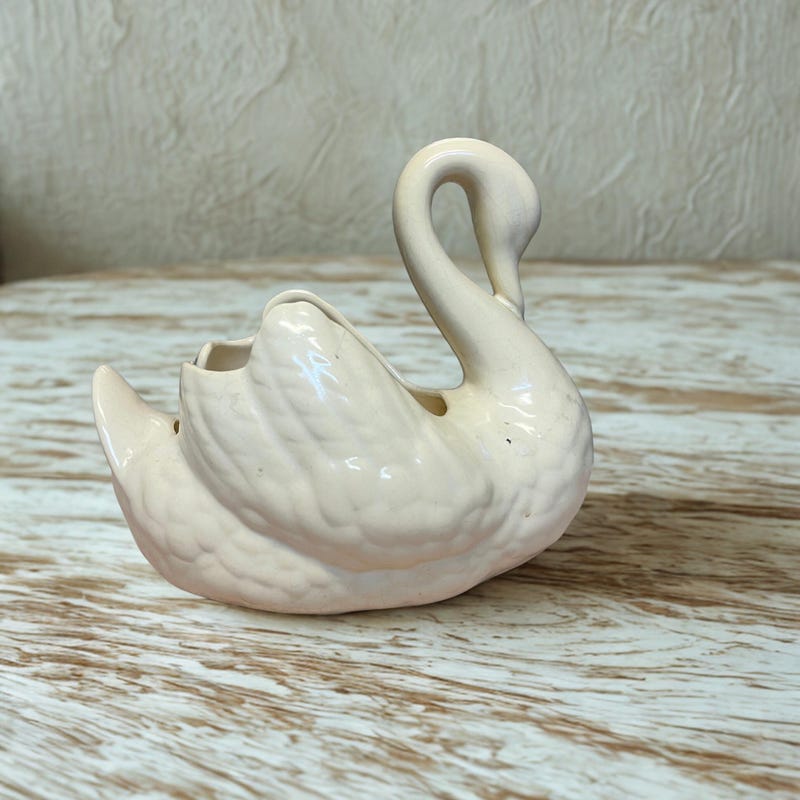Ceramic Swan - Etsy