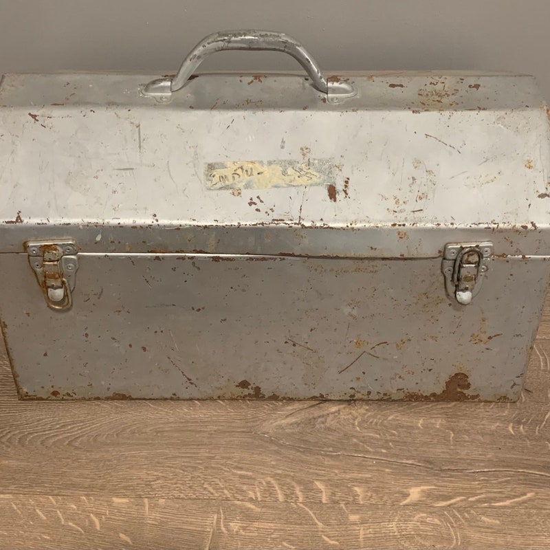 Galvanized Tool Box - Etsy