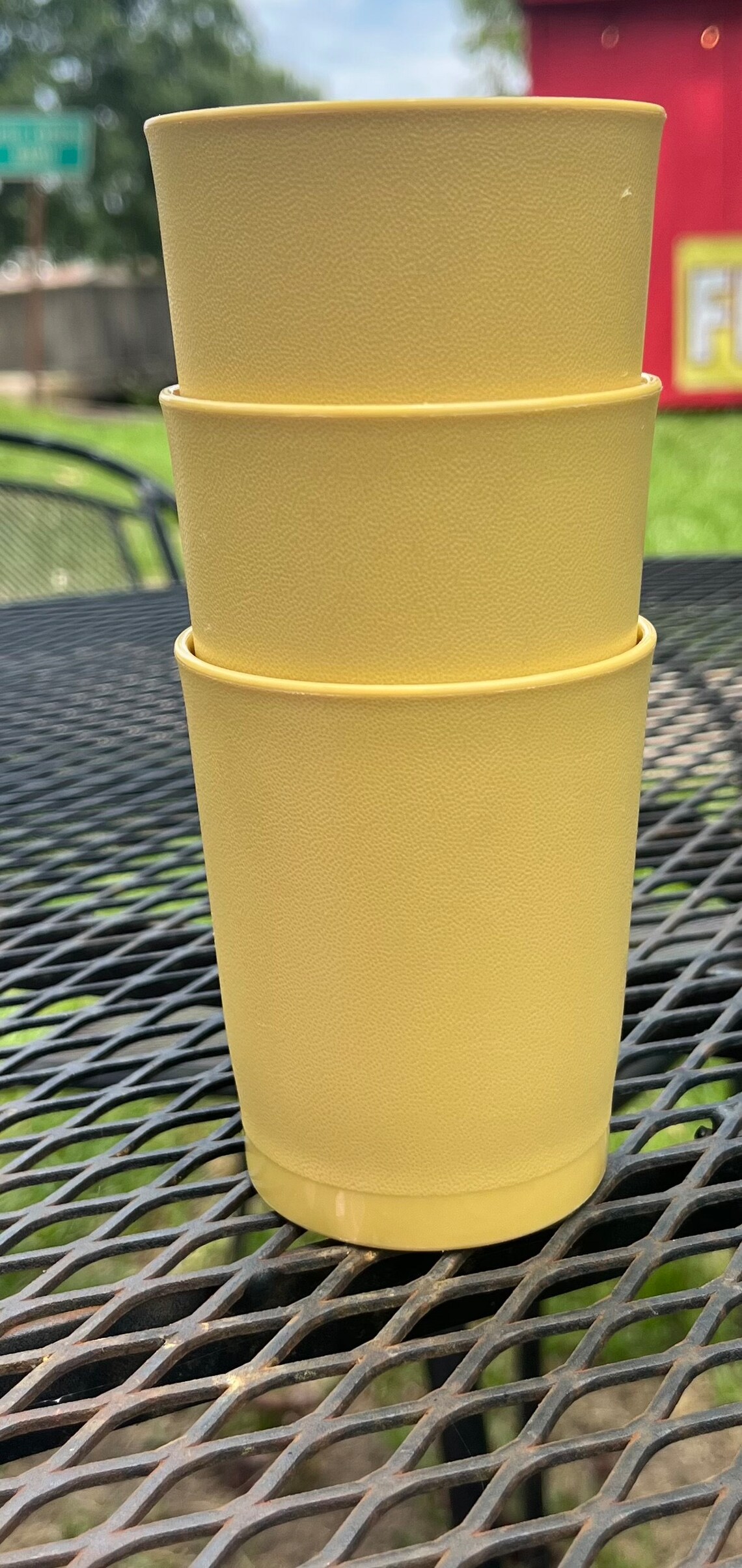 Vintage Tupperware,stackable Cups,small Plastic Tumblers,made in Usa ...