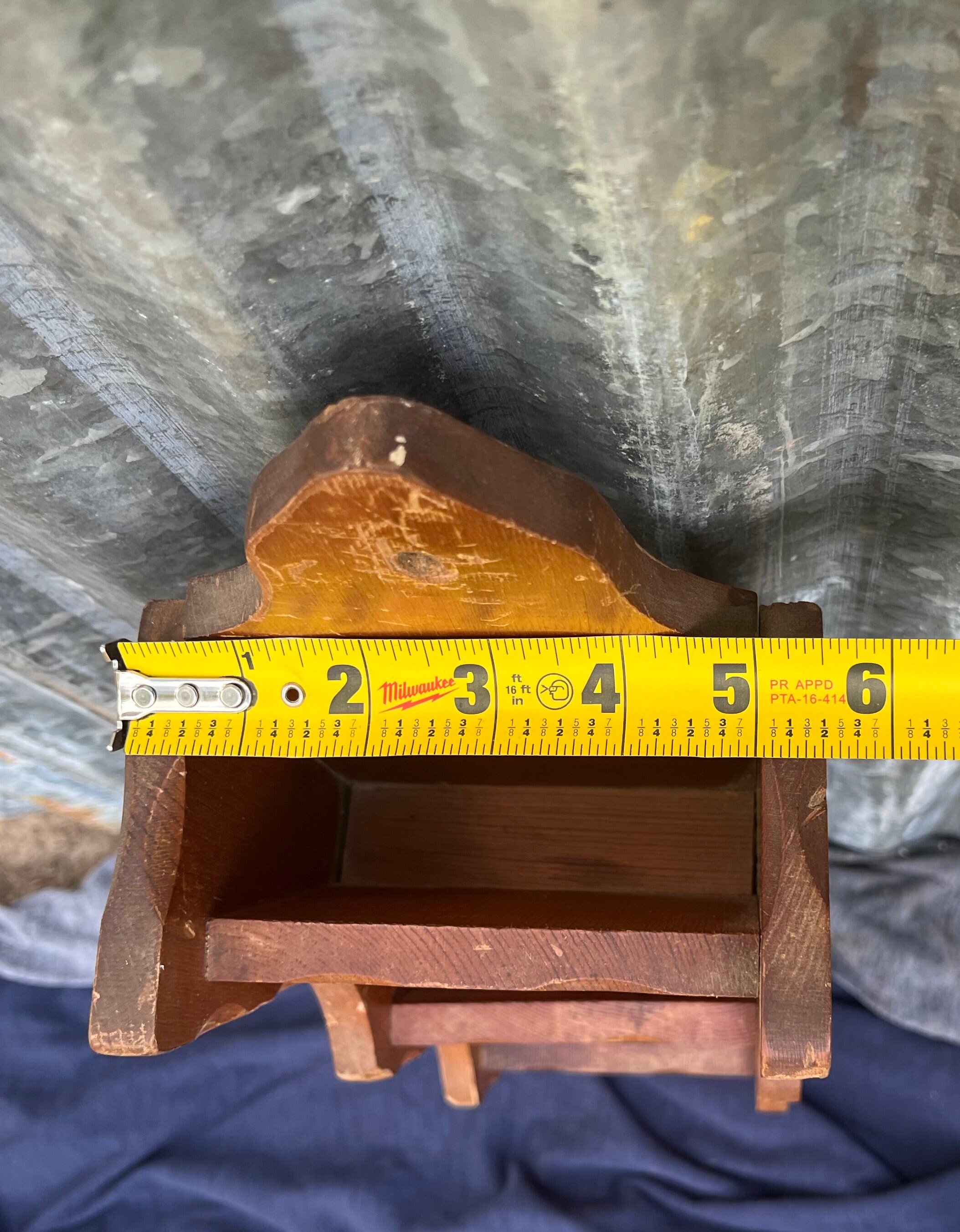 Vintage Wooden Letter Keeper,project Piece,slotted Mail Holder,bill ...