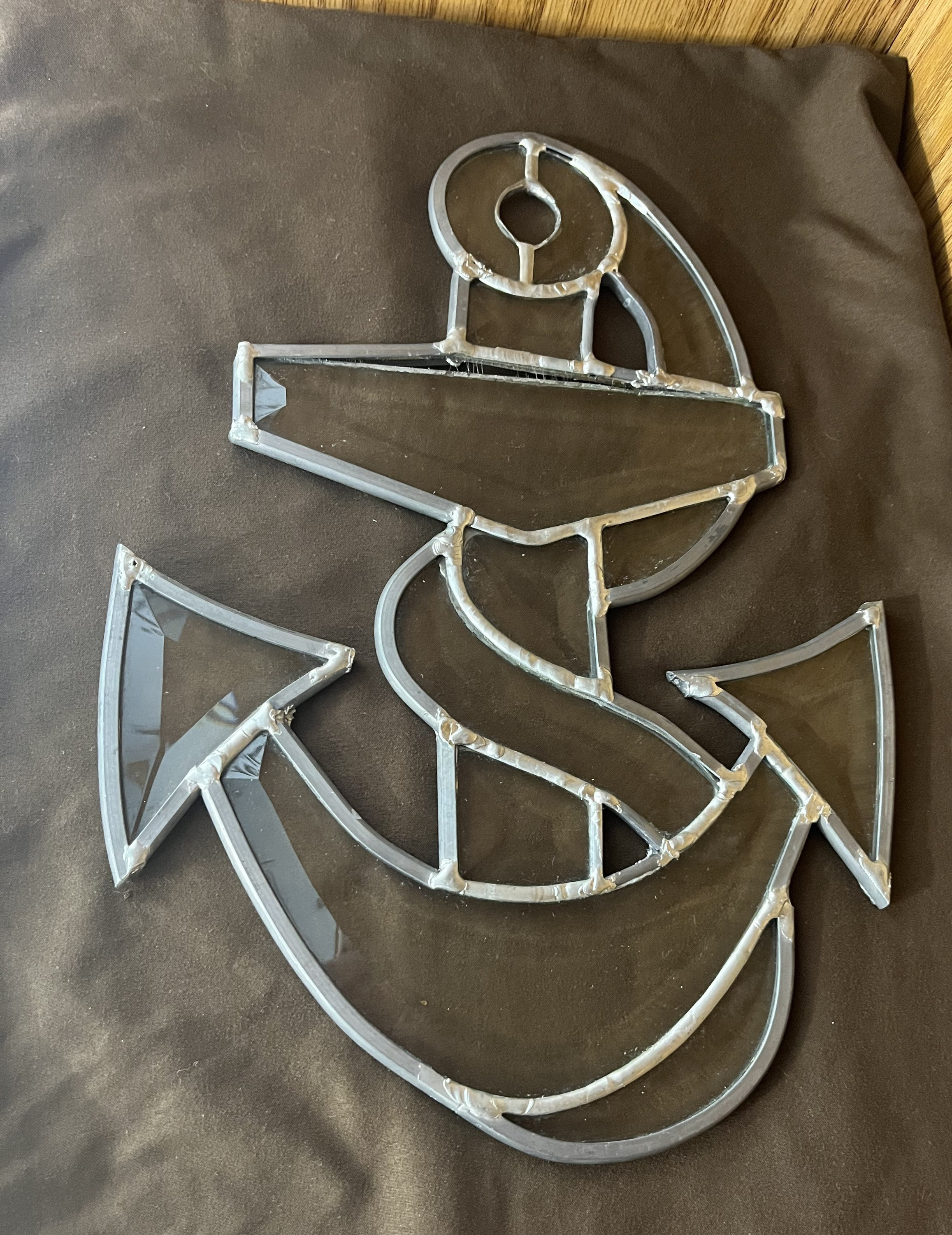 Beveled Glass Sun Catcher. Hand Made Glass Art.clear Glass - Etsy