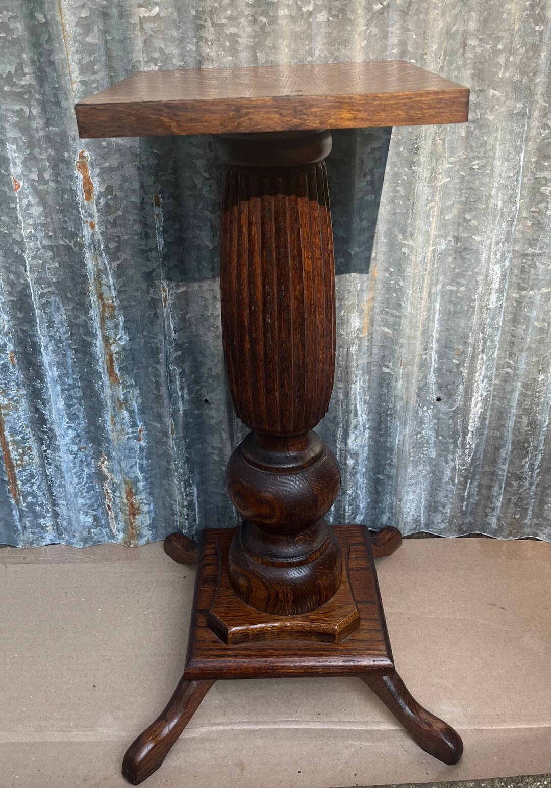 Wood Accent Table.wooden Entryway Table.square Top Table,wooden Plant ...