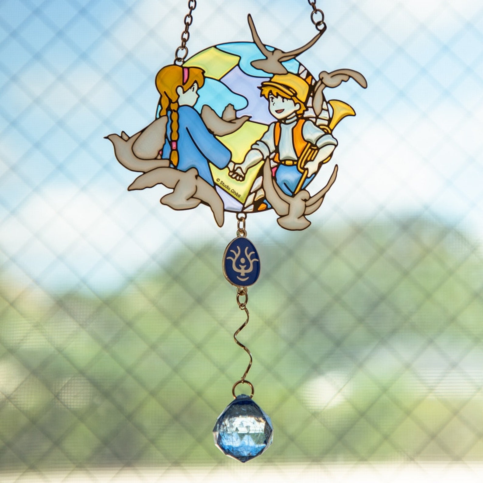 Studio Ghibli Stained Glass Style Window Hanging (castle in the Sky ...