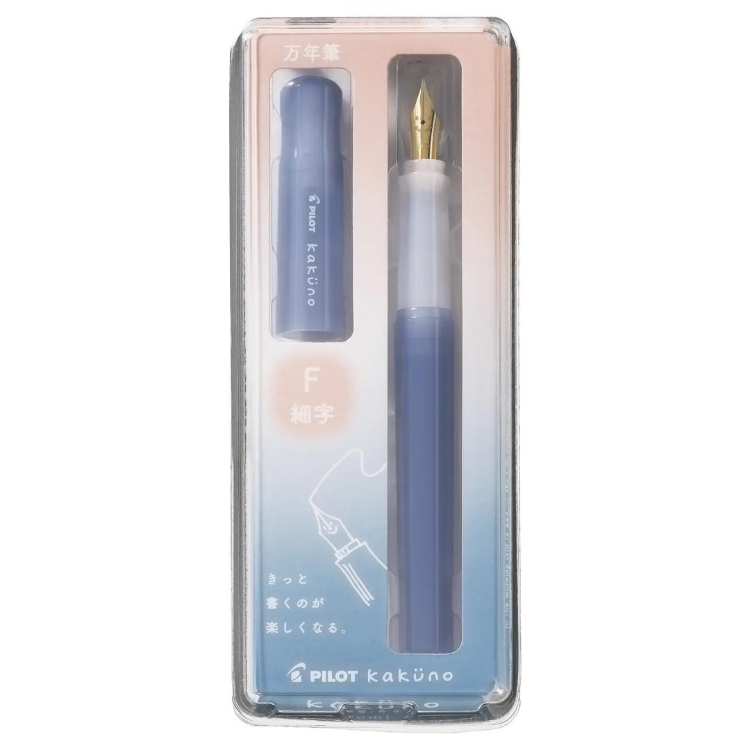 Pilot Kakuno Fountain Pen Madoromi Color Series (relaxing Blue) - Etsy