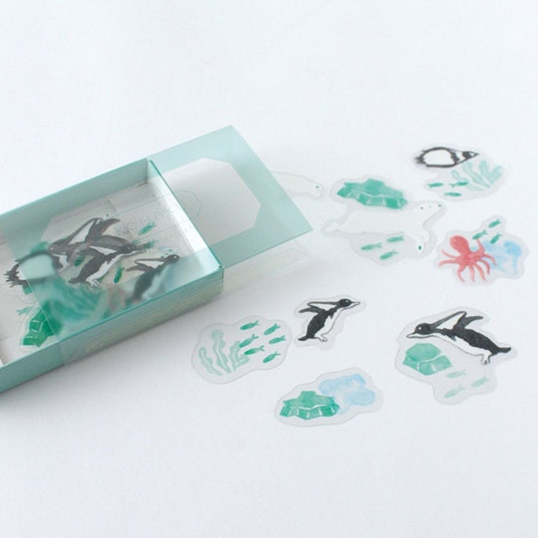 Penguin Clear PET Die-cut Cute Stickers | Journaling | Animals - Etsy
