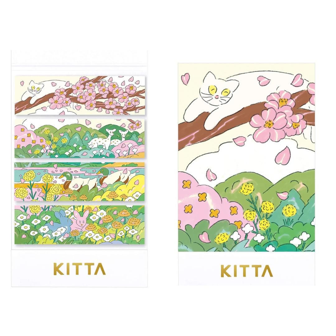 KITTA Pre-cut Washi Tape Stickers (spring) Limited Edition | Journaling ...