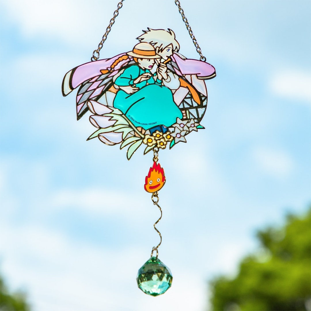 Studio Ghibli Stained Glass Style Window Hanging (howl's Moving Castle ...