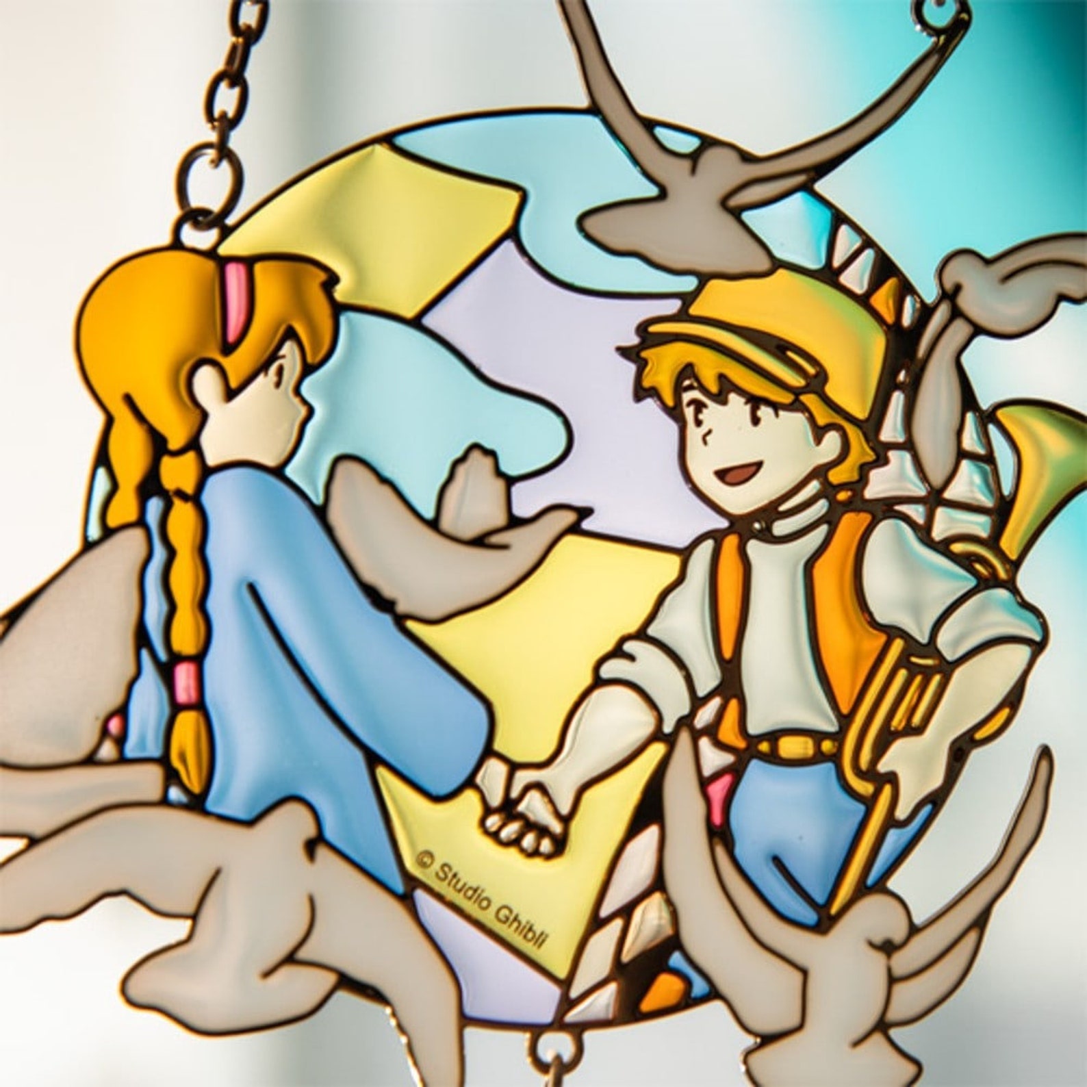 Studio Ghibli Stained Glass Style Window Hanging (castle in the Sky ...