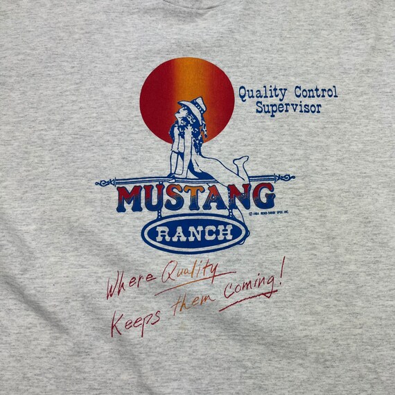 Vintage Mustang Ranch 1984 USA Made Single Stitch T-shirt Size | Etsy