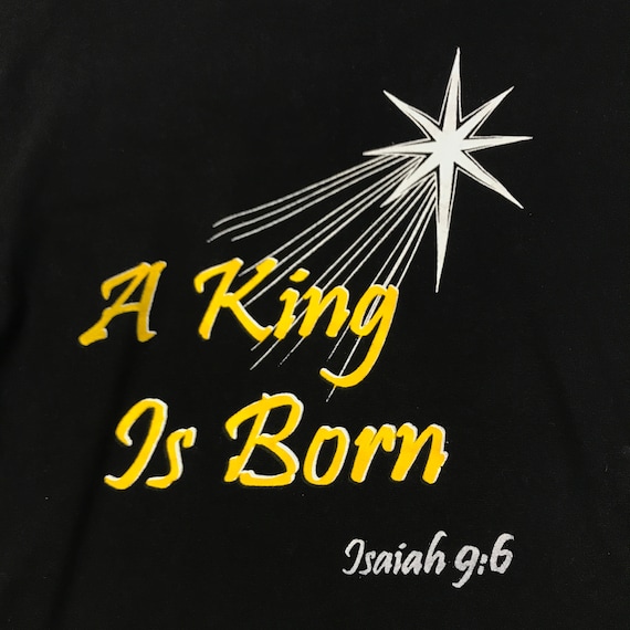 Vintage A King Is Born Isaiah 9:6 Jesus Bible Verse G… - Gem