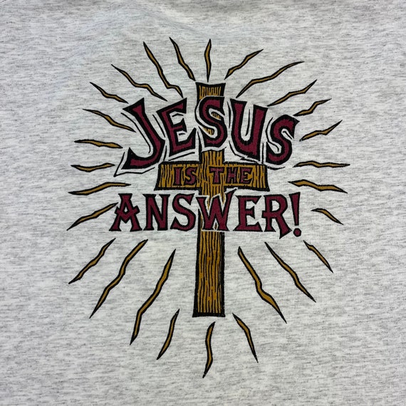 Vintage Jesus is the Answer Christ Bible Verse God Re… - Gem