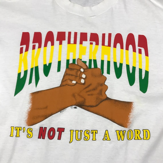 Vintage Brotherhood It's NOT Just A Word single stitc… - Gem