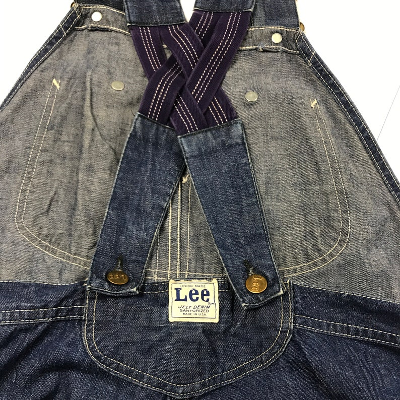 Vintage 60s LEE Union Made USA Made All Cotton Dark Denim - Etsy