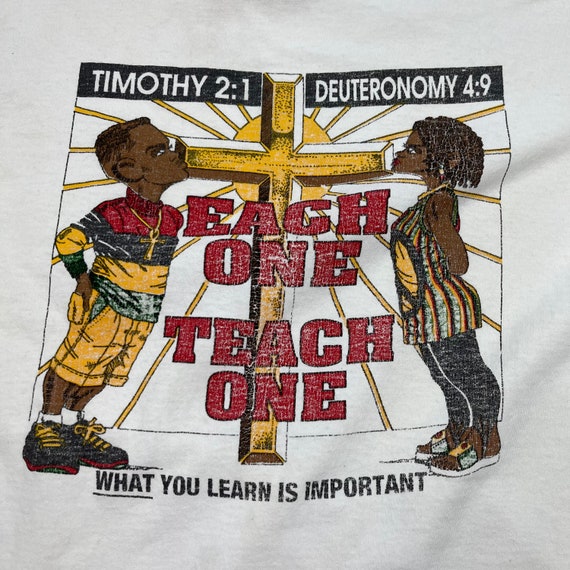 Vintage Each One Teach One Jesus Christ Bible Verse G… - Gem