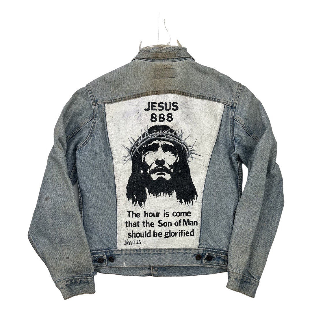 Vintage Levis Jesus Christ Bible Verse God Religion Lord 1992 Hand ...
