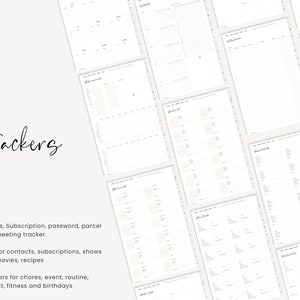 Undated Digital Goodnotes Planner, Monthly Digital Planner, Notability ...
