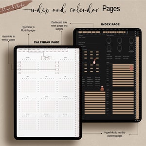 Undated Digital Goodnotes Planner, Monthly Digital Planner, Notability ...