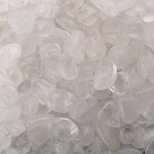 Tumbled Smooth Clear Quartz Crystal Natural Tumbled Gemstone Crystal 1 ...