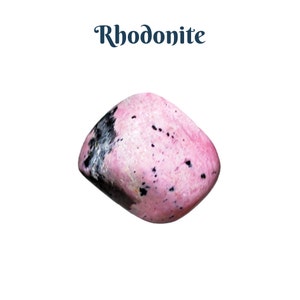 Tumbled Smooth Rhodonite Crystal Natural Tumbled Gemstone Reiki Crystal ...