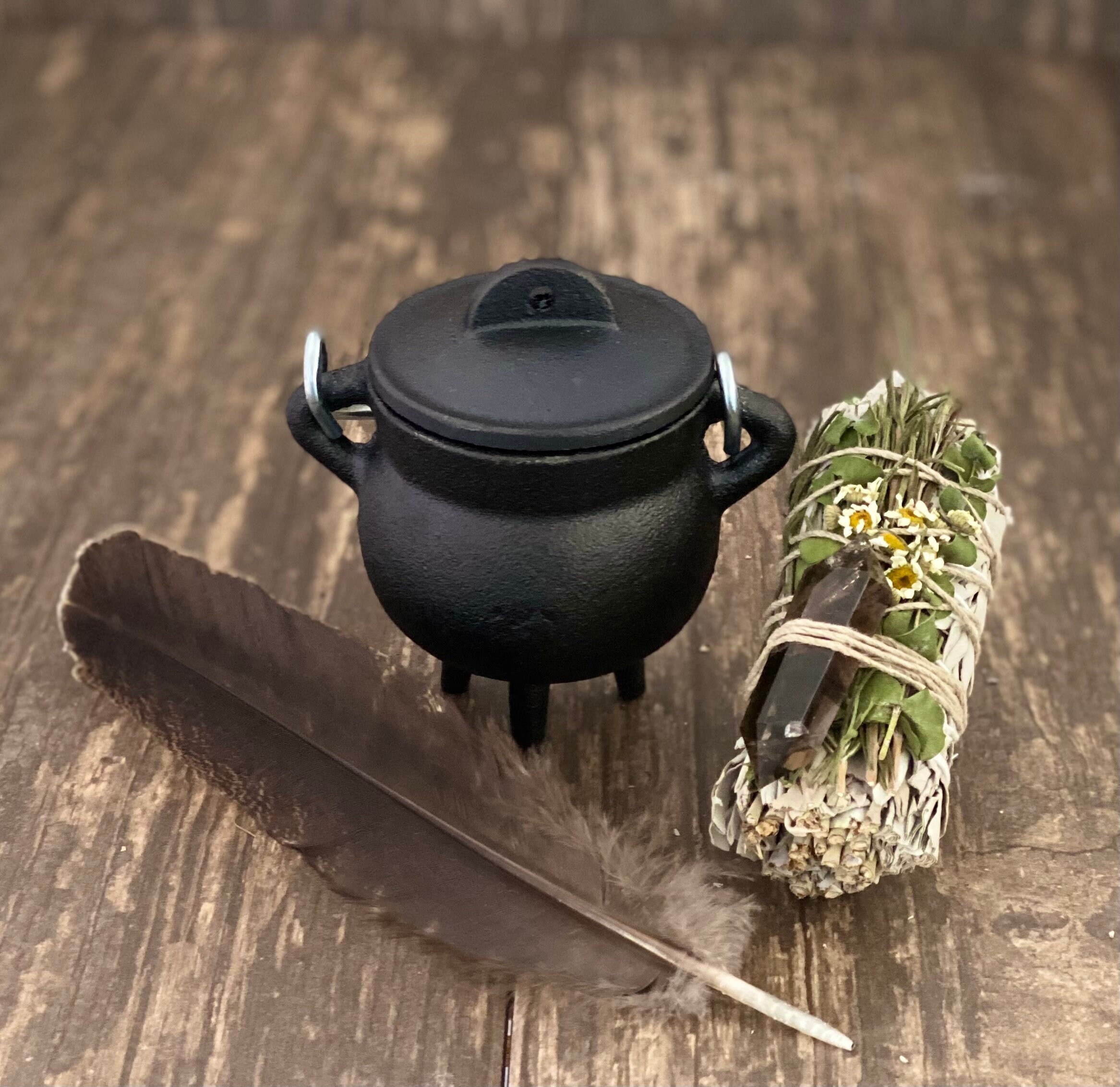 Cleansing GUIDANCE Energy Spiritual Kit With Feather White - Etsy