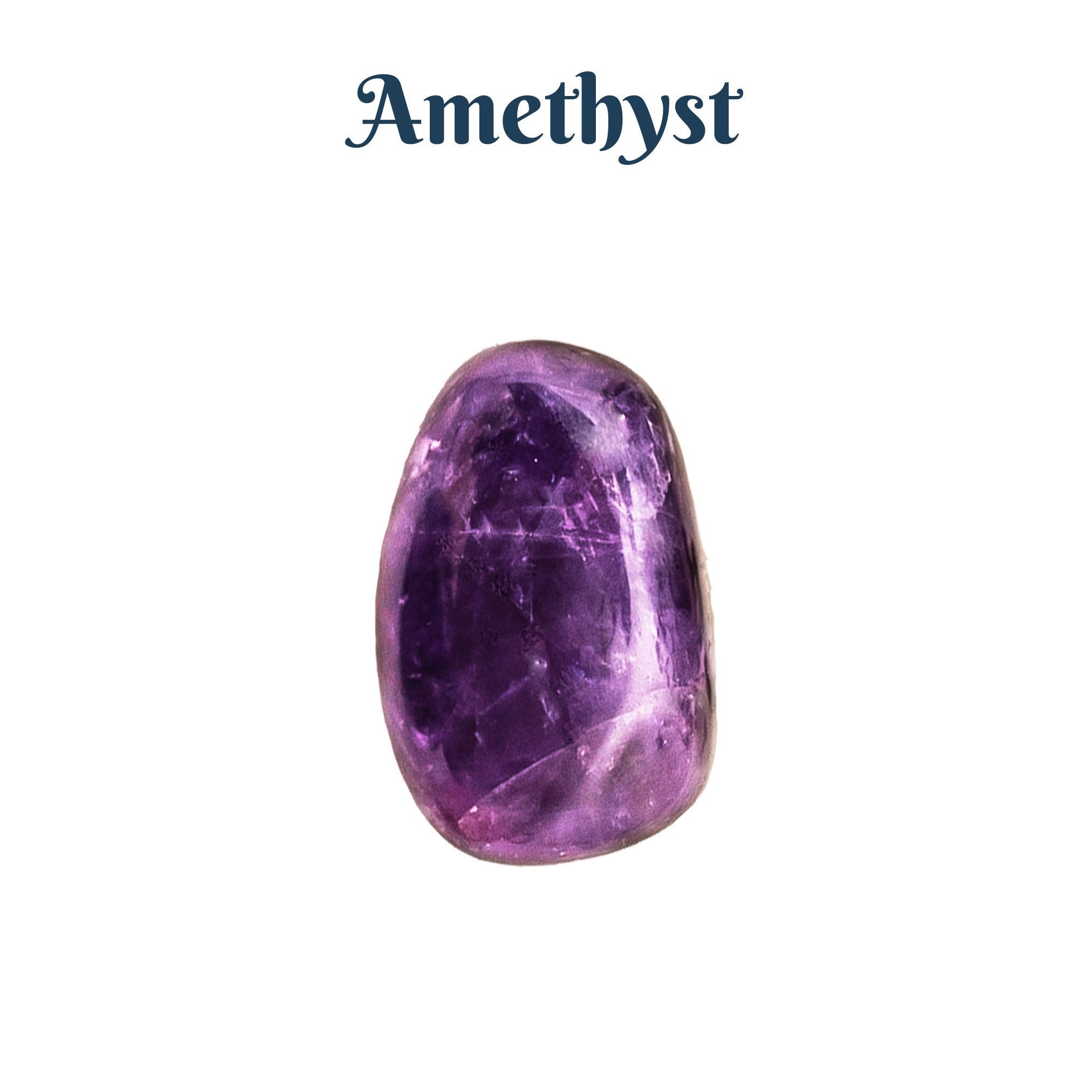 Tumbled Smooth Amethyst Crystal Natural Tumbled Gemstone - Etsy