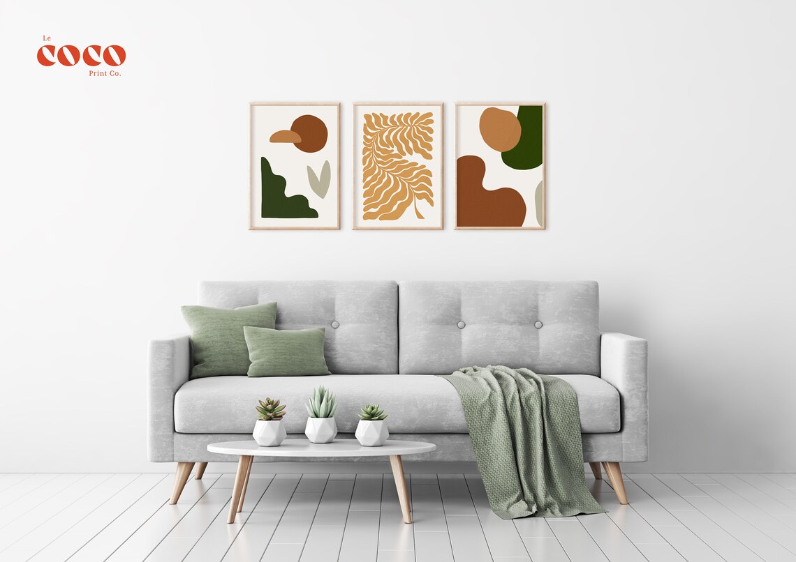 Modern Fern Artwork Boho Digital Print Hand-drawn Art - Etsy