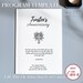 Church Anniversary Program Template white & Black 11 X 8.5 CANVA PRO ...