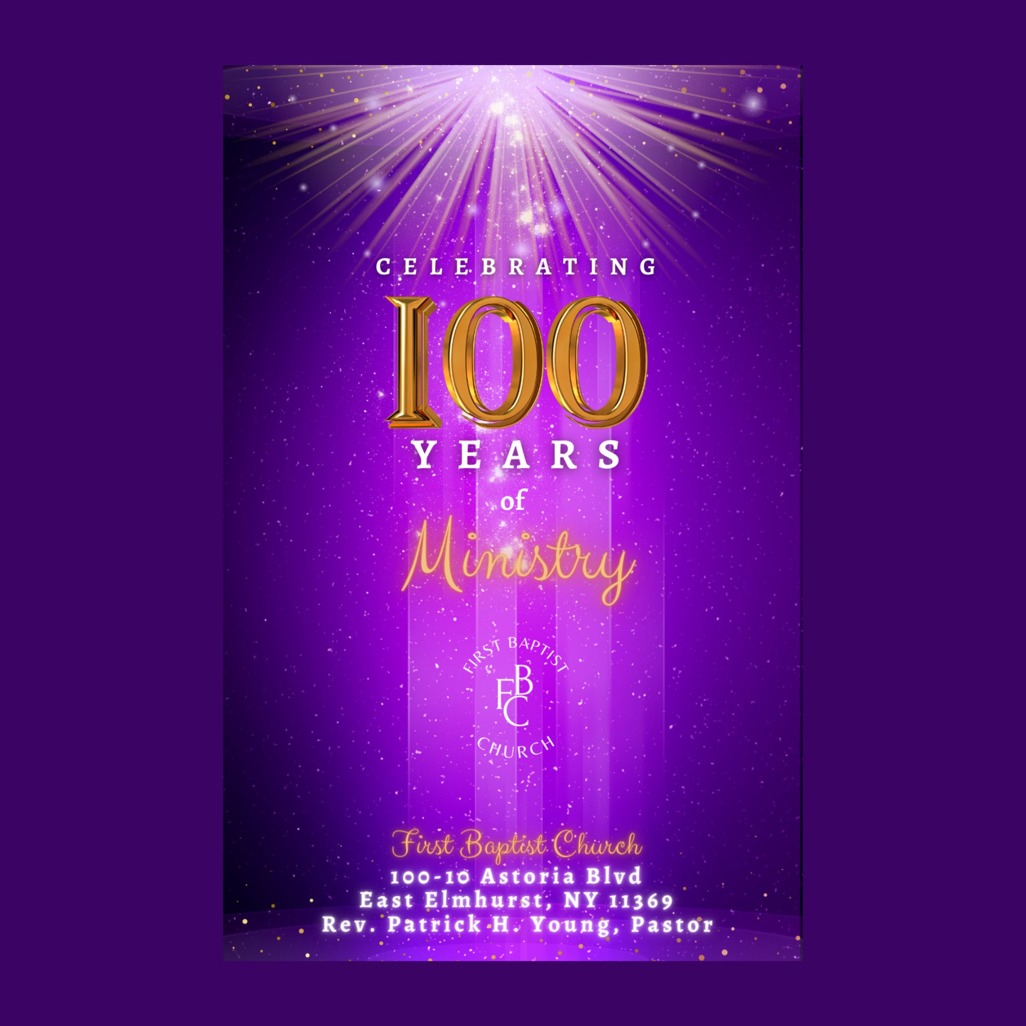 Church Anniversary Program Template | 11 X 8.5 | CANVA PRO | Editable ...