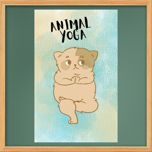 Animal Yoga Kids Flash Cards | Printable Digital File - Etsy
