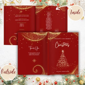 Christmas Musical Event Program Template | Christmas Play | Edit on ...
