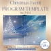 Christmas Musical Event Program Template | Christmas Play | Edit on ...