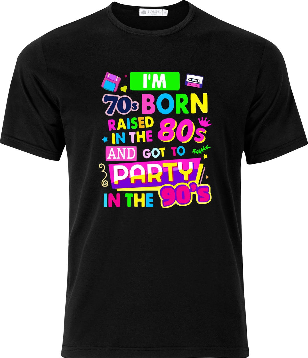 70s 80s 90s Party T-shirt: Retro Birthday Gift - Etsy