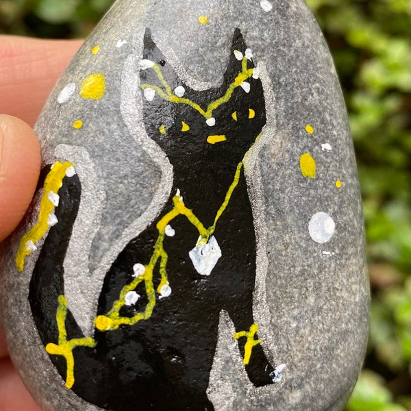 Painted Cat Stones - Etsy