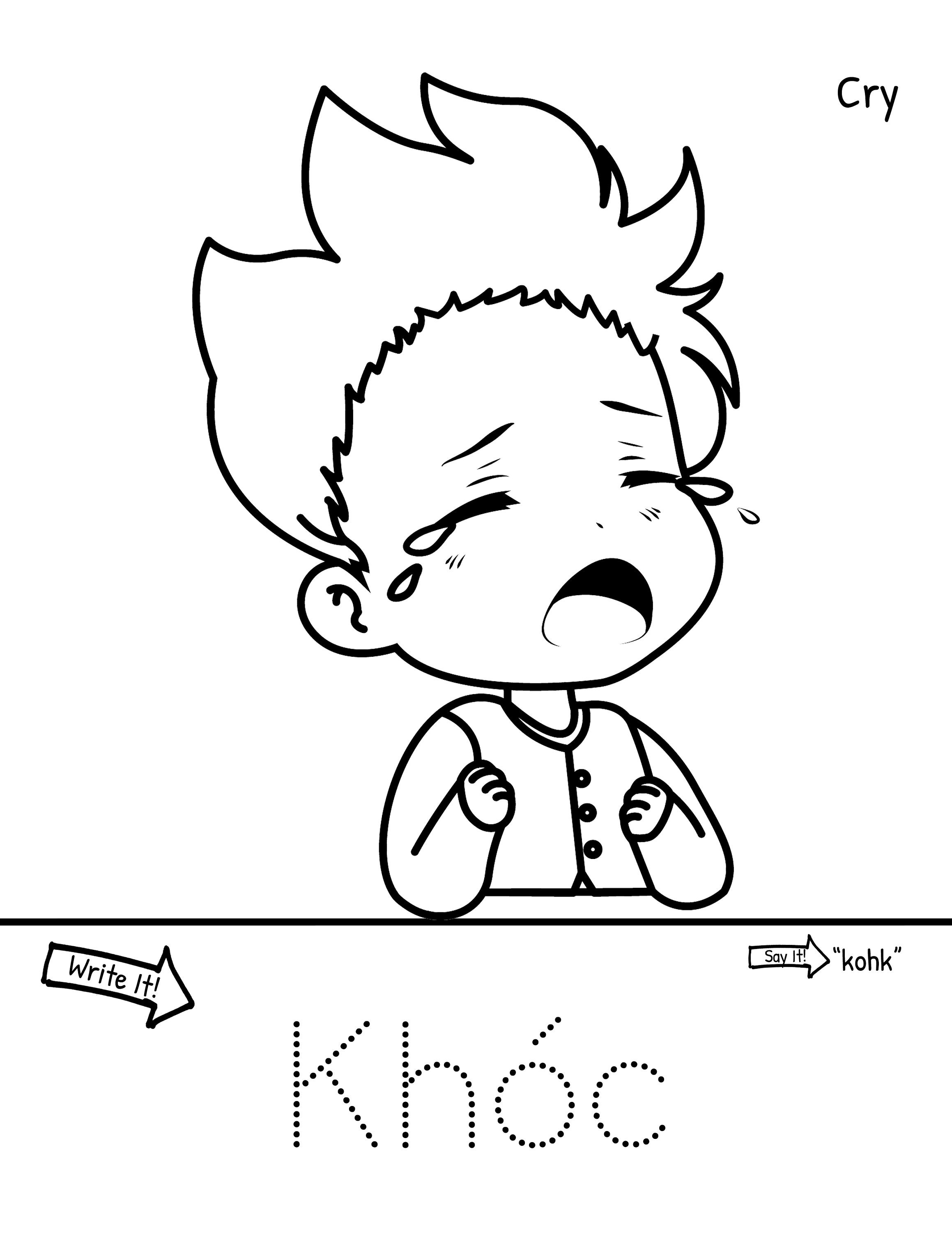 Bilingüe - 30 Dibujos Chibi "Acciones/Verbos" para colorear / Palabras ...