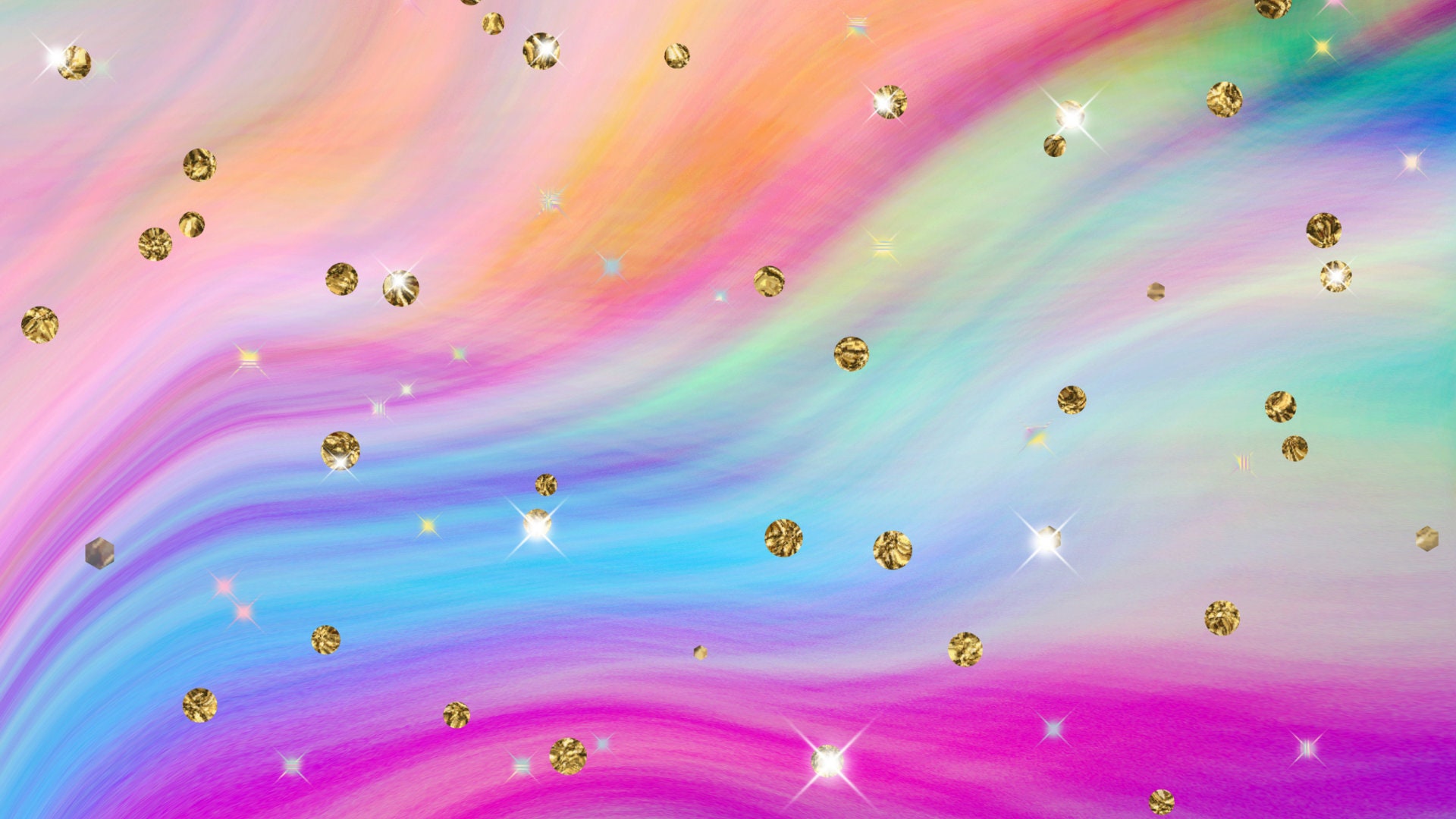 Glitter Unicorn Digital Paper, Unicorn Pattern, Unicorn Paper Pack ...