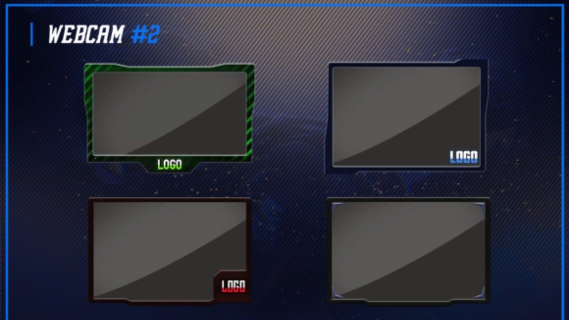 Twitch Facecam Overlay and Panels: Editable Stream Layout (digital ...