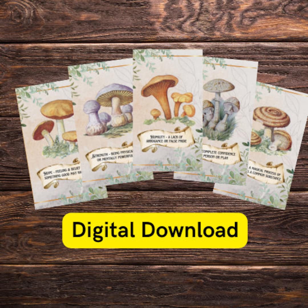 Shroomcore Oracle Cards, 54 Card Mushroom Oracle Deck, Mushroomcore Oracle, Indie Oracle Cards ...