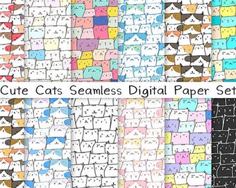 Kitten Digital Paper - Etsy