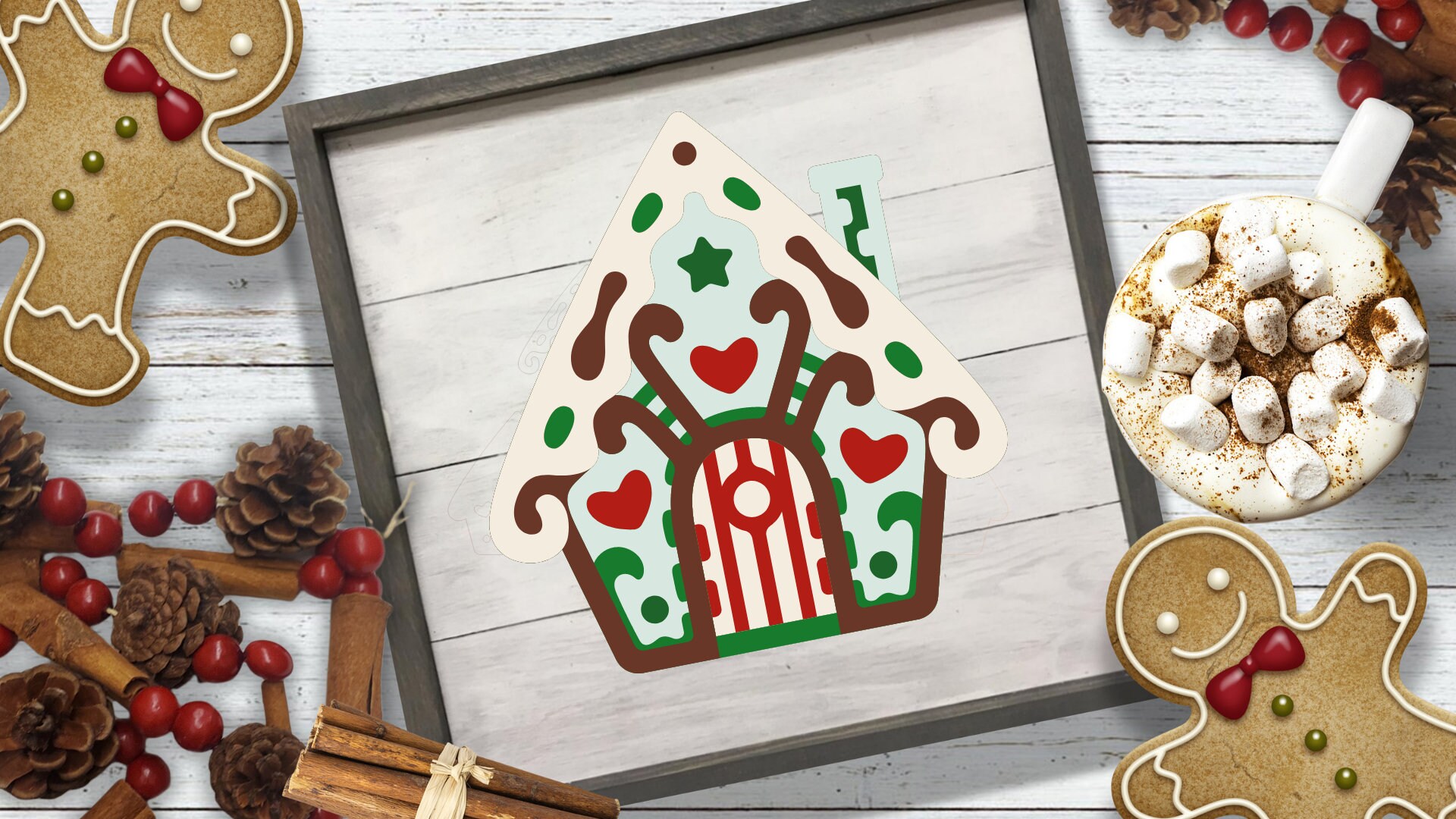 3D GINGERBREAD Svg Gingerbread House Svg 3D CHRISTMAS Svg CHRISTMAS ...