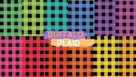 Buffalo Plaid Digital Paper Set Lumberjack Gingham Checks | Etsy