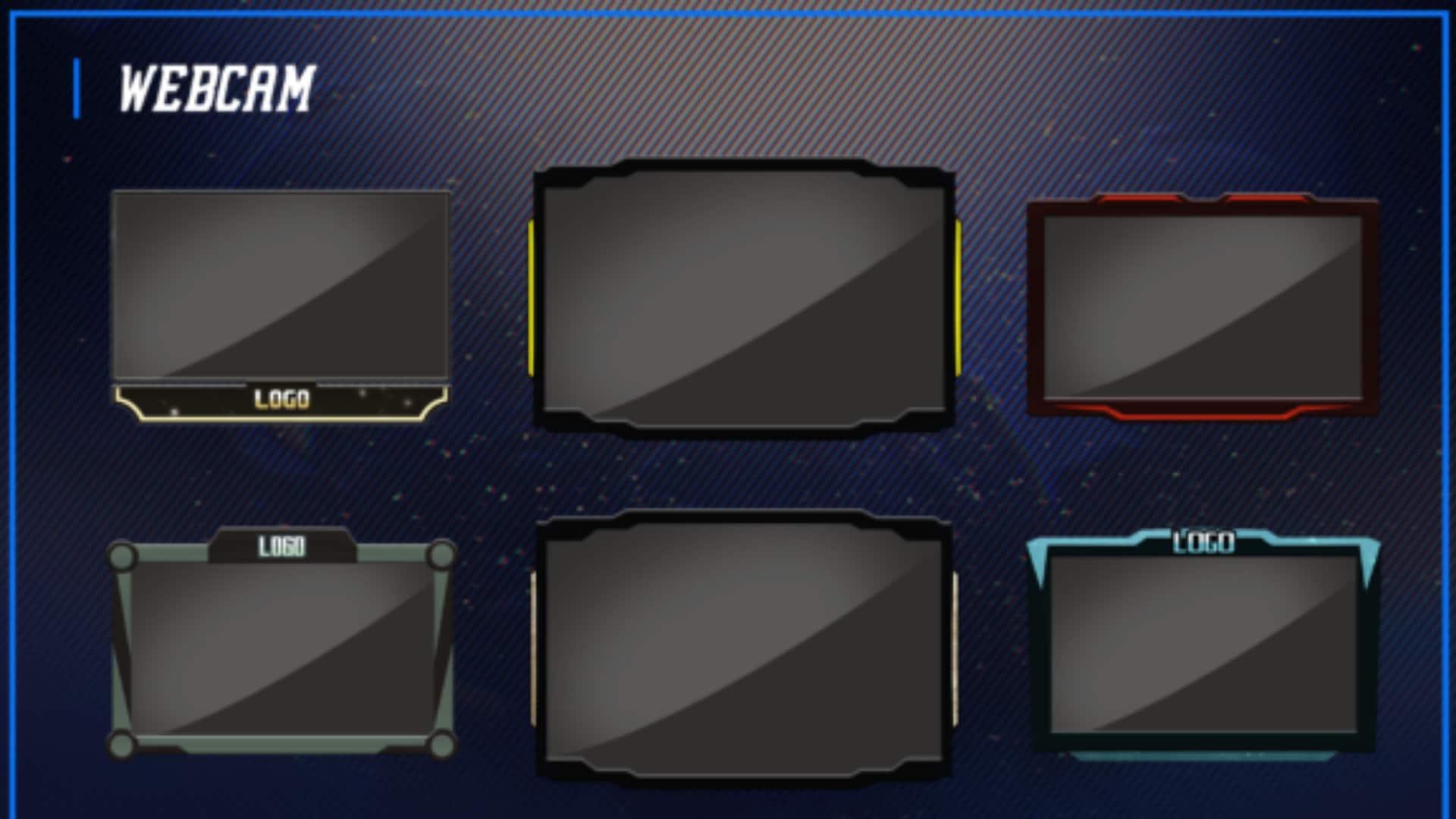 Twitch Facecam Overlay and Panels: Editable Stream Layout (digital ...