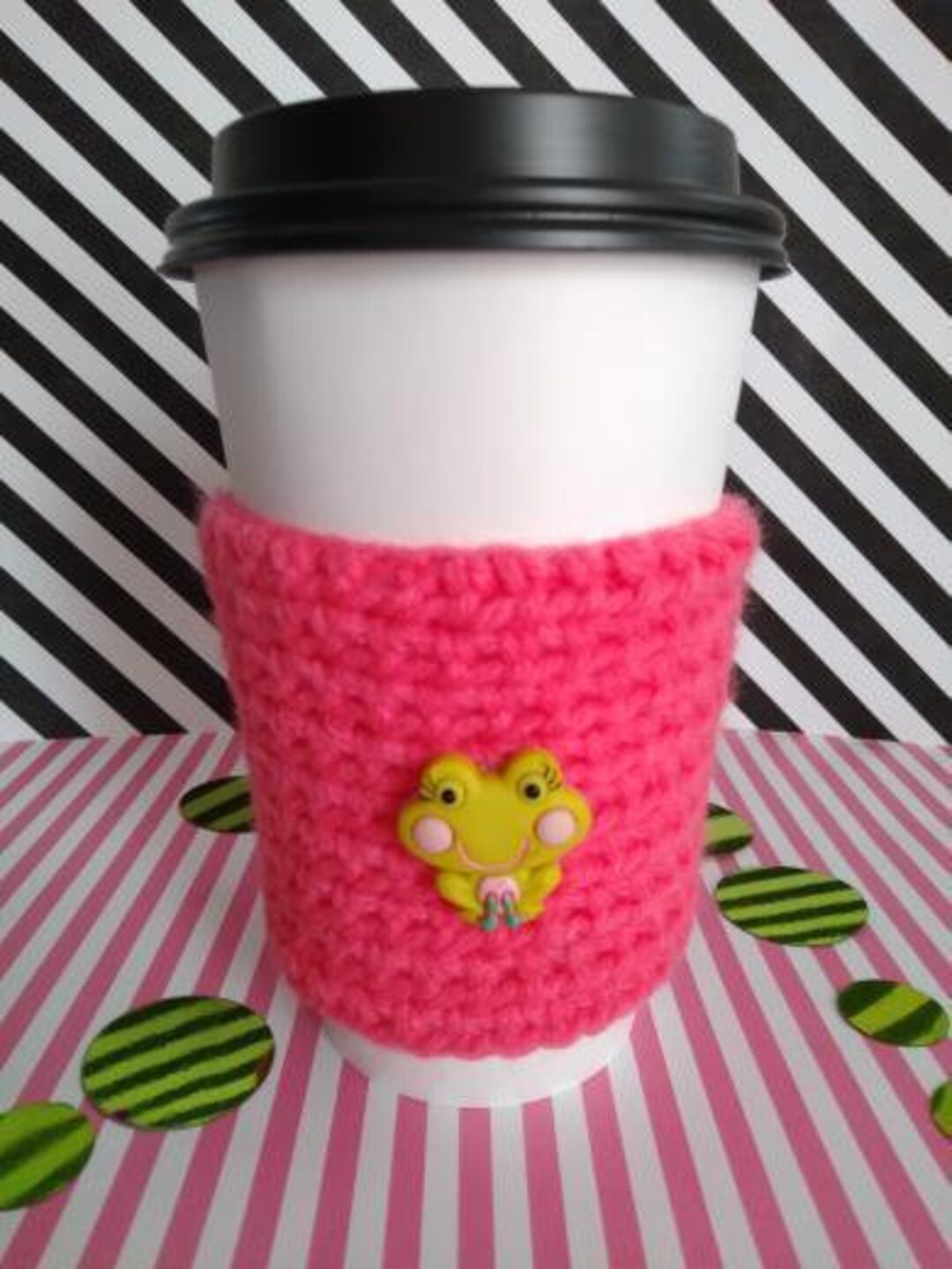 Coffee Cozy, Cup Cozy, Cozy, Pinky Frog - Etsy
