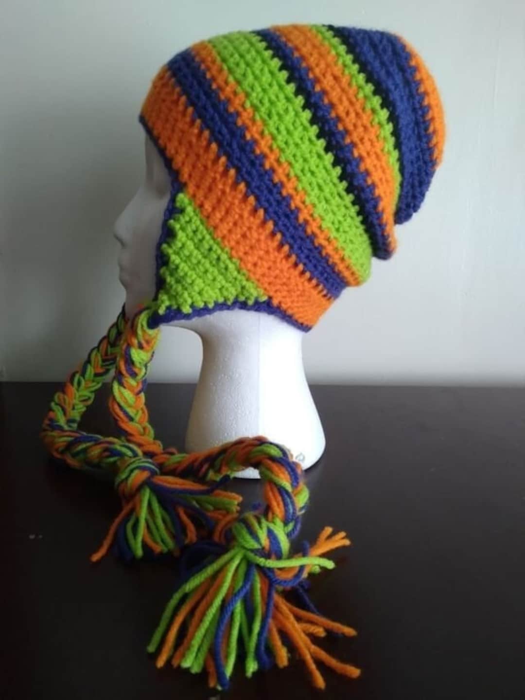 Crochet Hat, Crochet Teen/adult Hat, Crochet Halloween Hat, Crochet ...