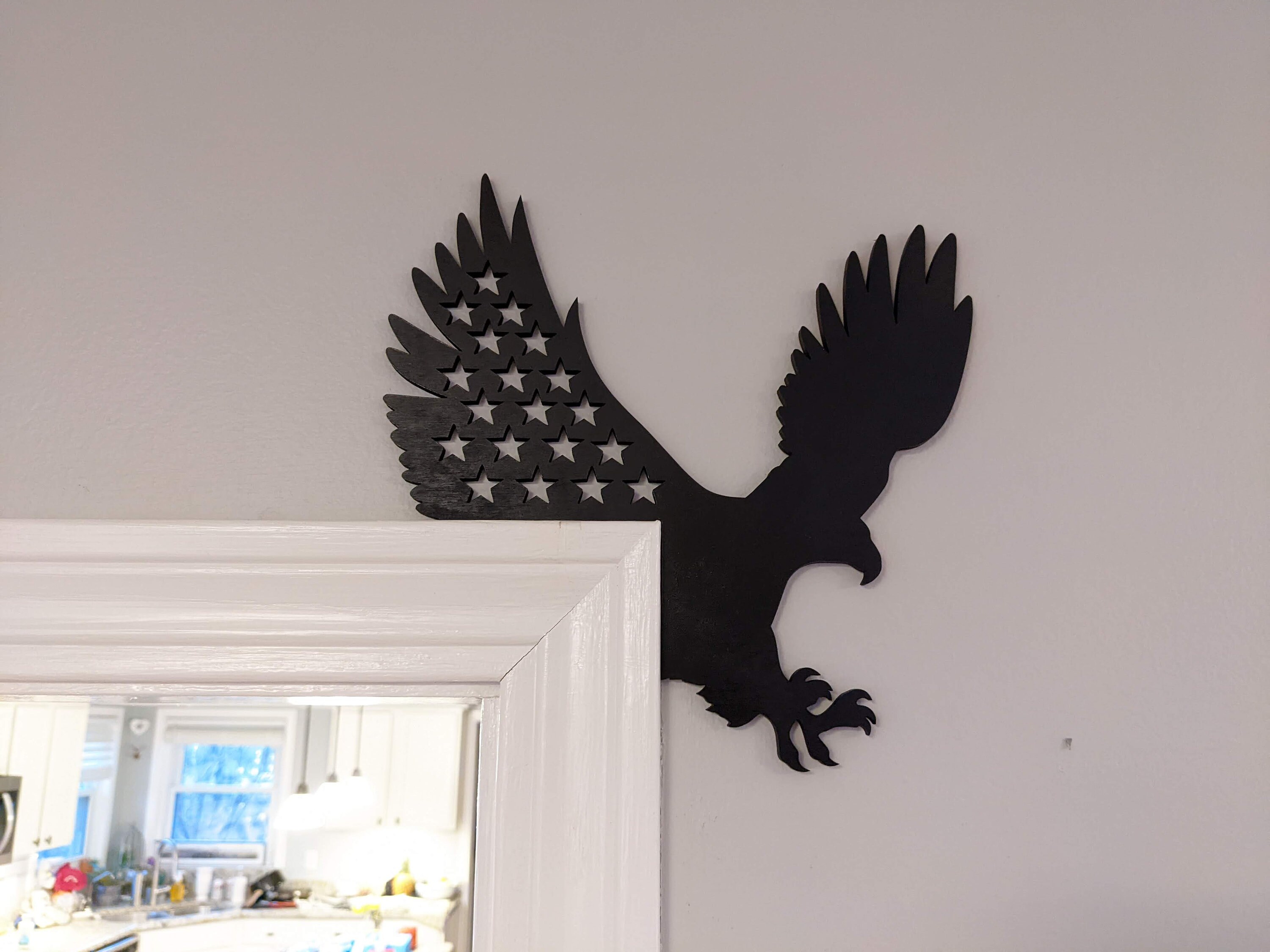 4th of July American Eagle Door Frame Corner Trim Topper - SVG Digital ...