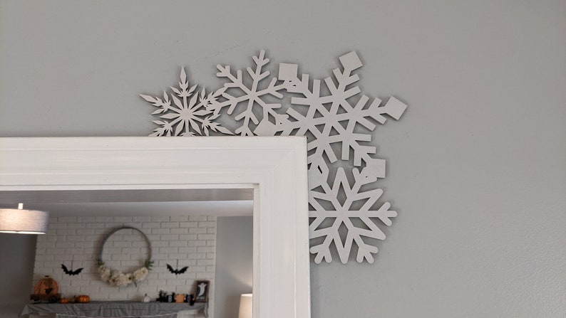 Door Frame/trim Christmas Snowflake SVG Topper - Etsy