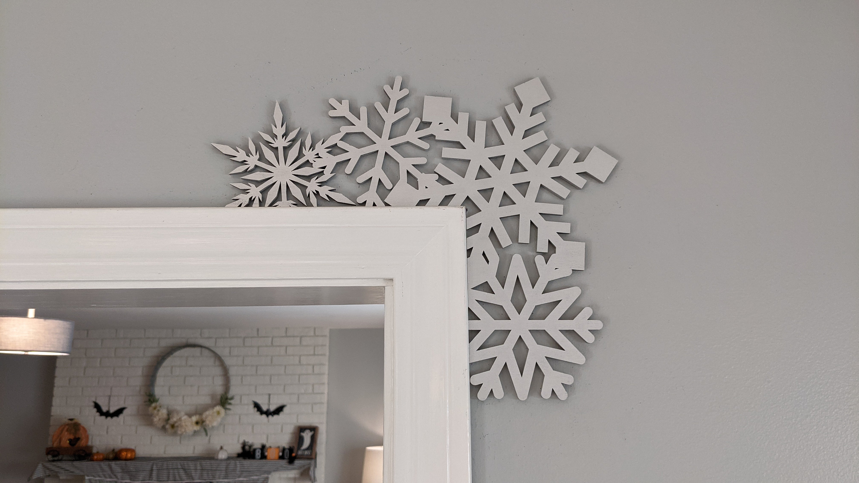 Door Frame/trim Christmas Snowflake SVG Topper - Etsy