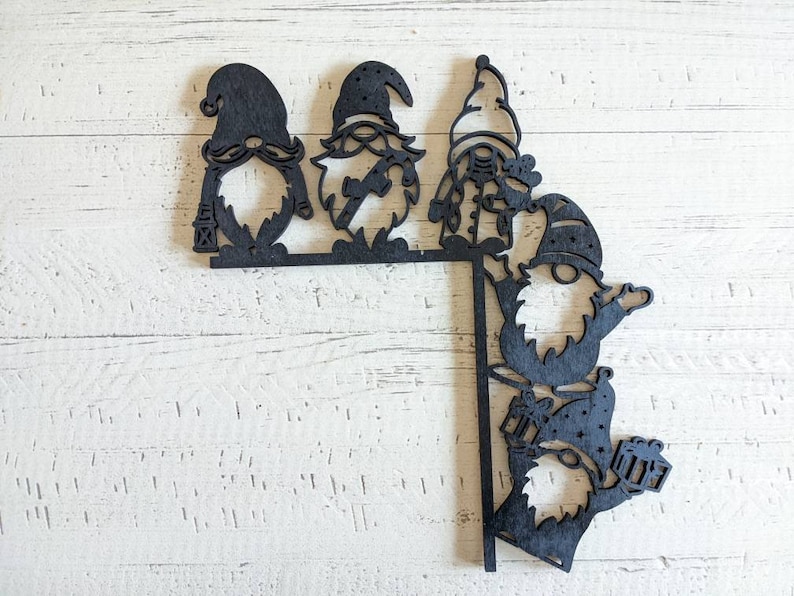 Christmas Gnomes Door Frame Corner Trim Topper SVG Digital - Etsy