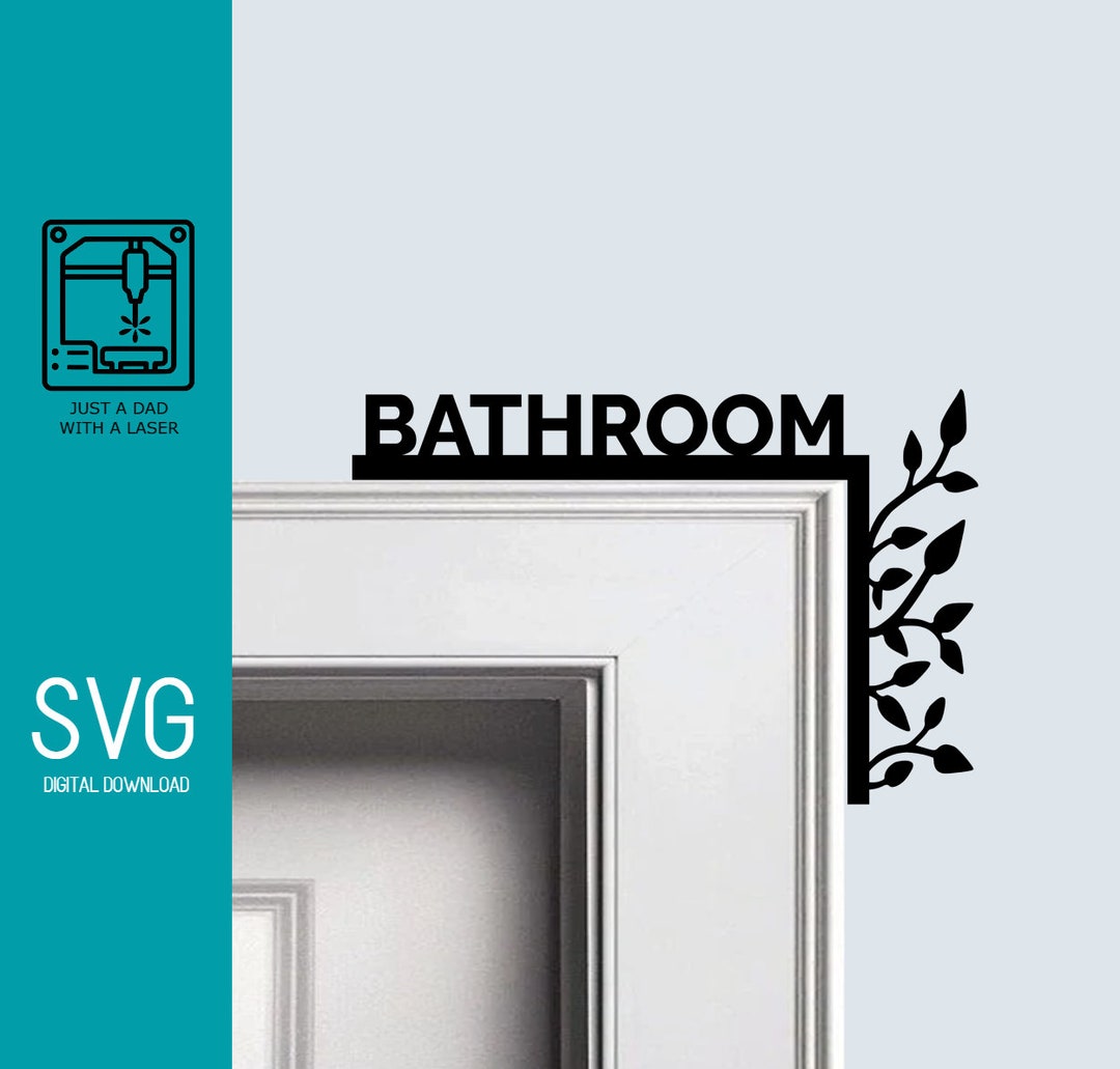 Bathroom Door Frame Corner Trim Topper - SVG Digital - Etsy
