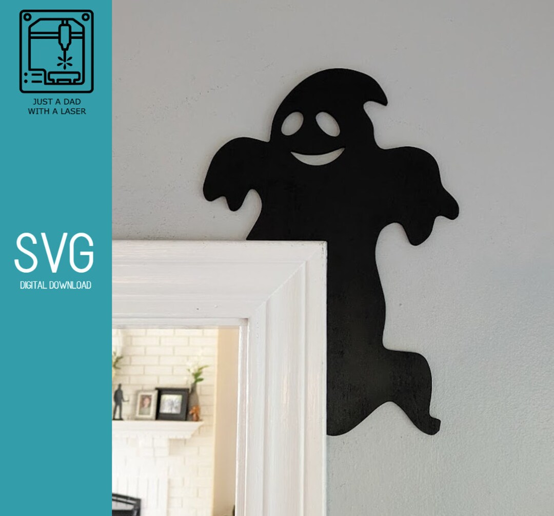 Halloween Ghost Door Frame Corner Trim Topper SVG Digital - Etsy