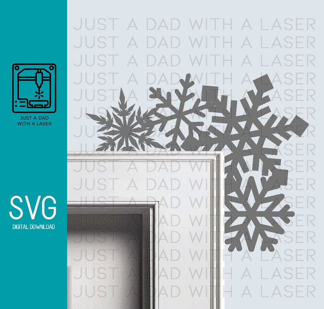 Door Frame/trim Christmas Snowflake SVG Topper - Etsy